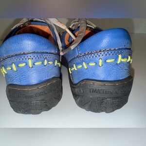 TMA | Shoes | Tma Eyes Time Original Blue Leather Walking Shoes Sz 65 ...